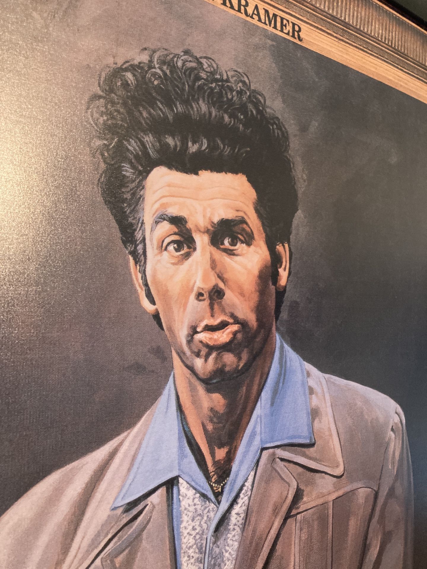 Kramer Seinfeld Portrait And License Plate for Sale in Federal Way, WA ...