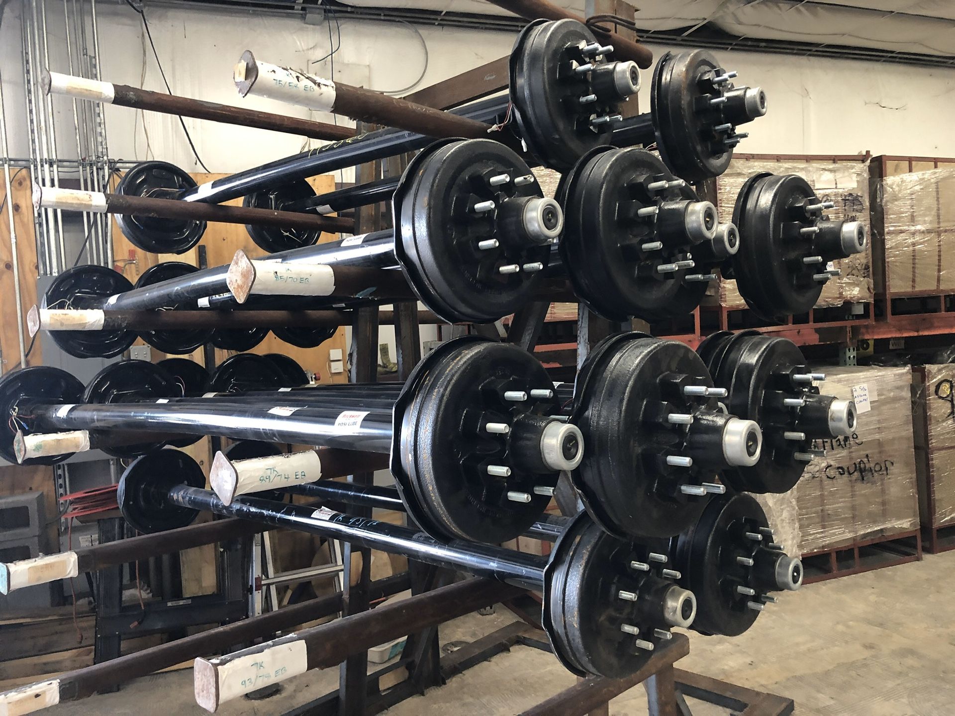 7000 Lbs Trailer Axle 7k Electric Brake Trailer Axle 8 Lug 6 5 Bolt 7000 Lbs Trailer Axle 7k Electric Brake Trailer Axle 8 Lug 6 5 Bolt