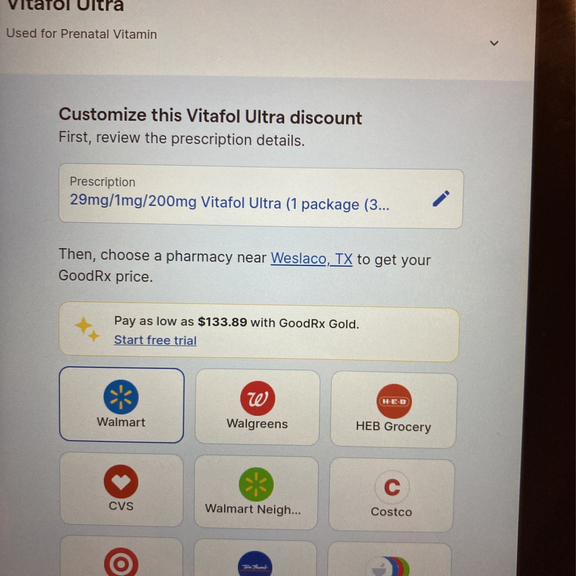 Prescription Prenatal Vitamins Vitafol