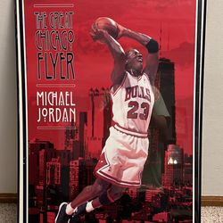 Framed Michael Jordan Poster