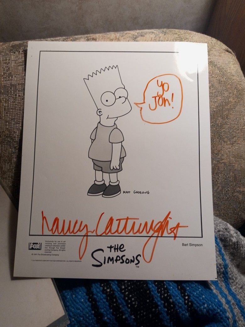 Bart Simpson Signed By The Voice Of Bart Simpson for Sale in Golden ...