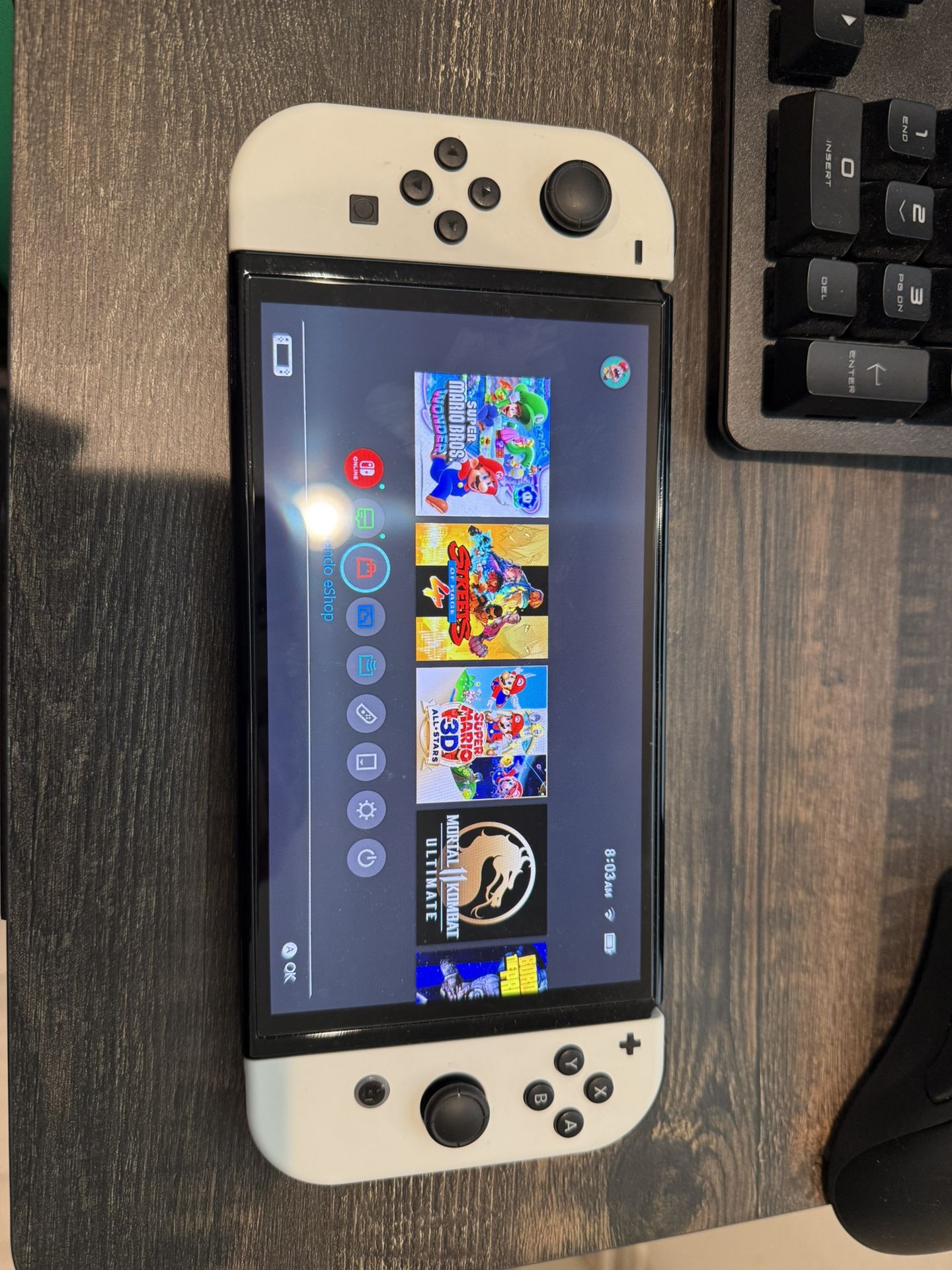 Nintendo Switch - OLED Model w/White/Blue and Red Joy-cons/Pro ...
