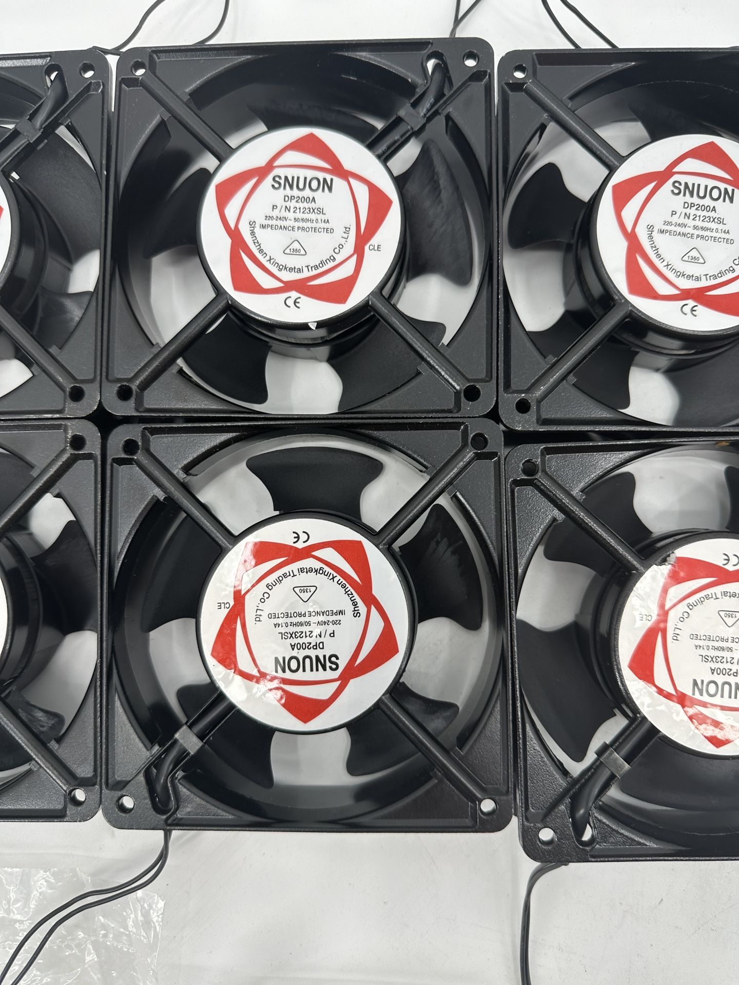 SNUON Cooling Fan DP200A AC 220-240V 0.14A 120mm x 120mm x 38mm (lot of ...