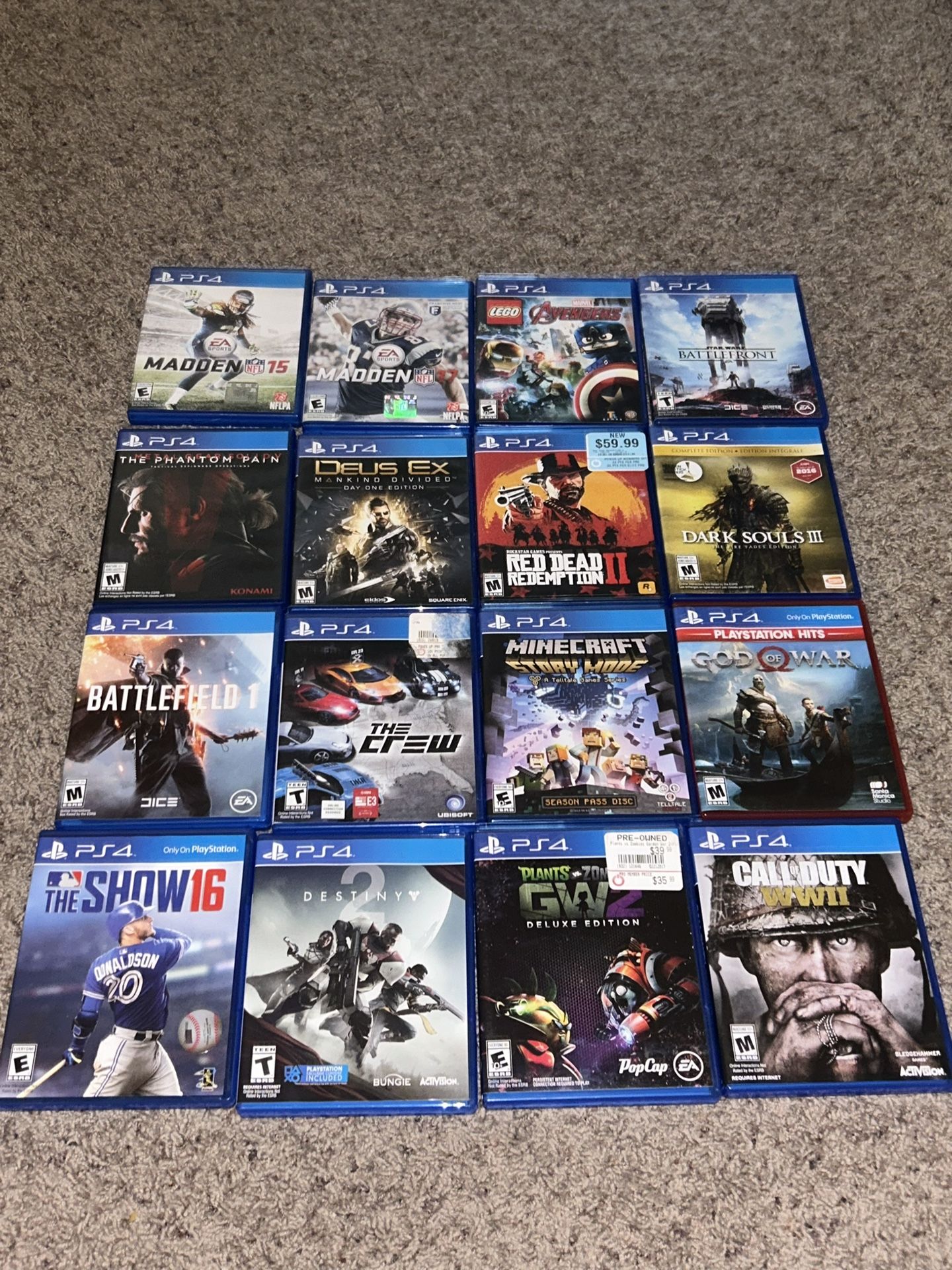 Games for sale on ps4 store