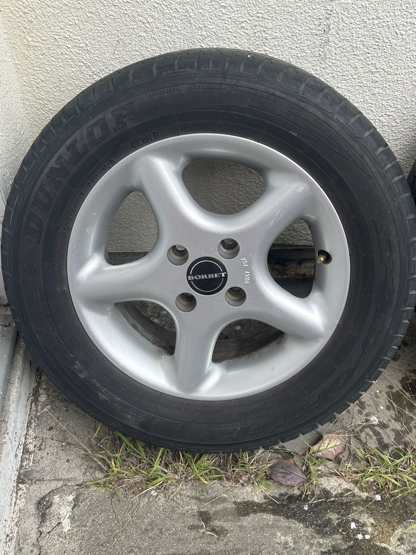 14”x6” Borbet Norberto 5 Spoke Wheels - 4x100 Bolt Pattern for Sale in ...