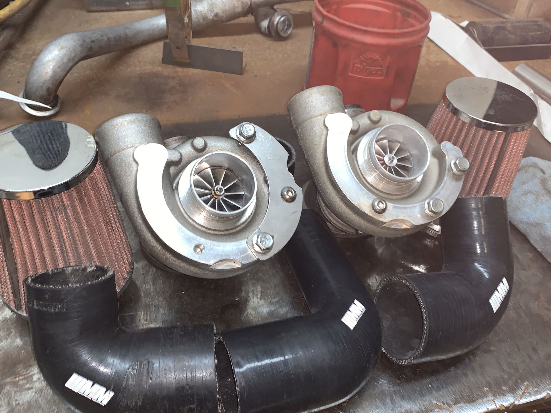 BMW N54 MMP 700+HP STAGE 3 Twin Turbo kit TD04HL BILLET WHEELS CAN ...