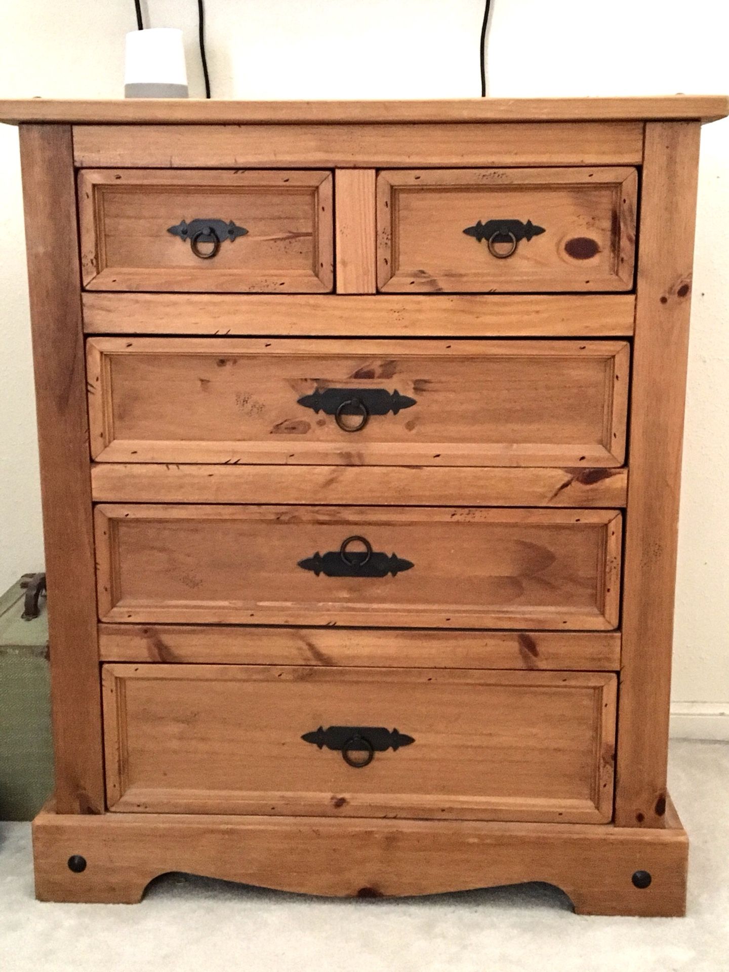 Pier 1 Rustic Solid Wood Rio Grande Bedroom Dresser Set (2) for Sale in ...