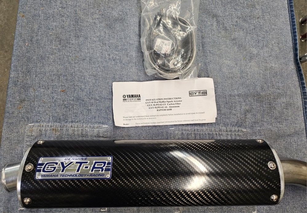 Yamaha Raptor 660 GYTR Carbon Slip On Muffler for Sale in Hemet, CA ...