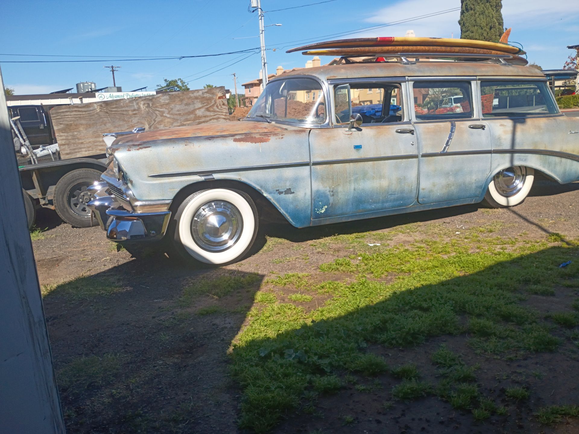 56 Chevy Bel Air wagon has 265 original engine all original runs great ...
