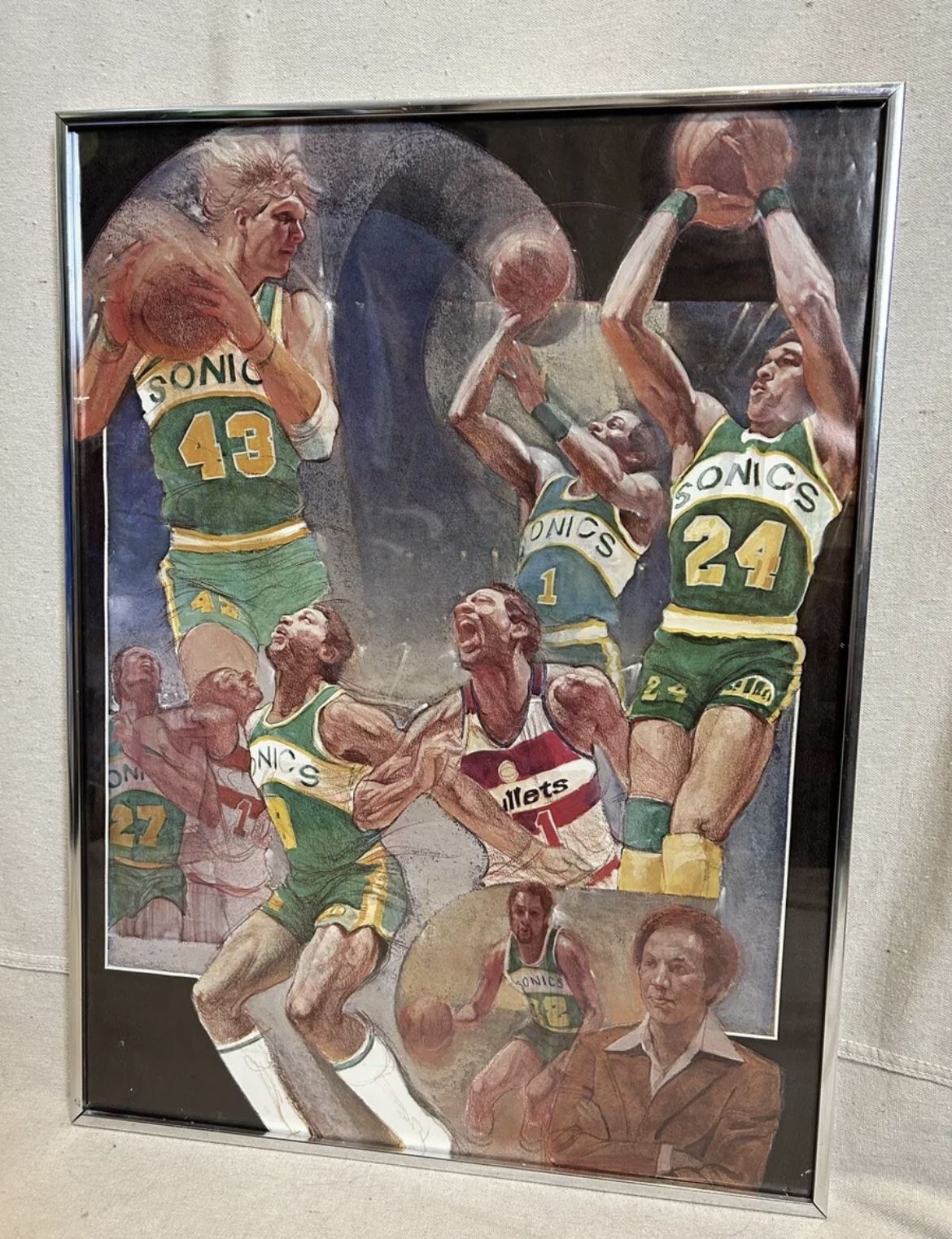 Seattle Supersonics 1979 Finals Washington Bullets - FRAMED ART for ...