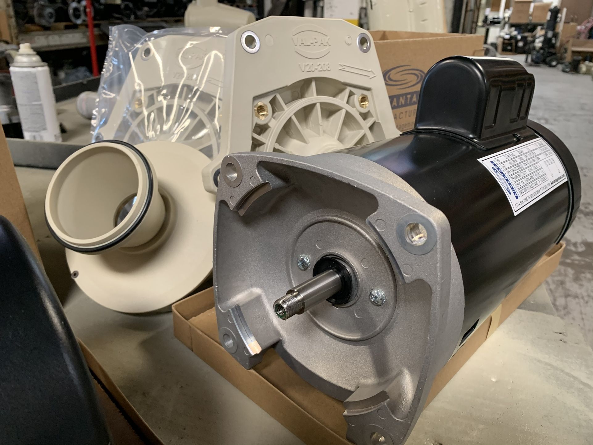 Brand New 56Y Square Flange Single Speed Motors Whisperflo Replacement ...