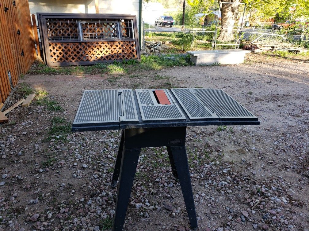 Craftsman table saw STAND and extensions for Sale in Colorado Springs ...