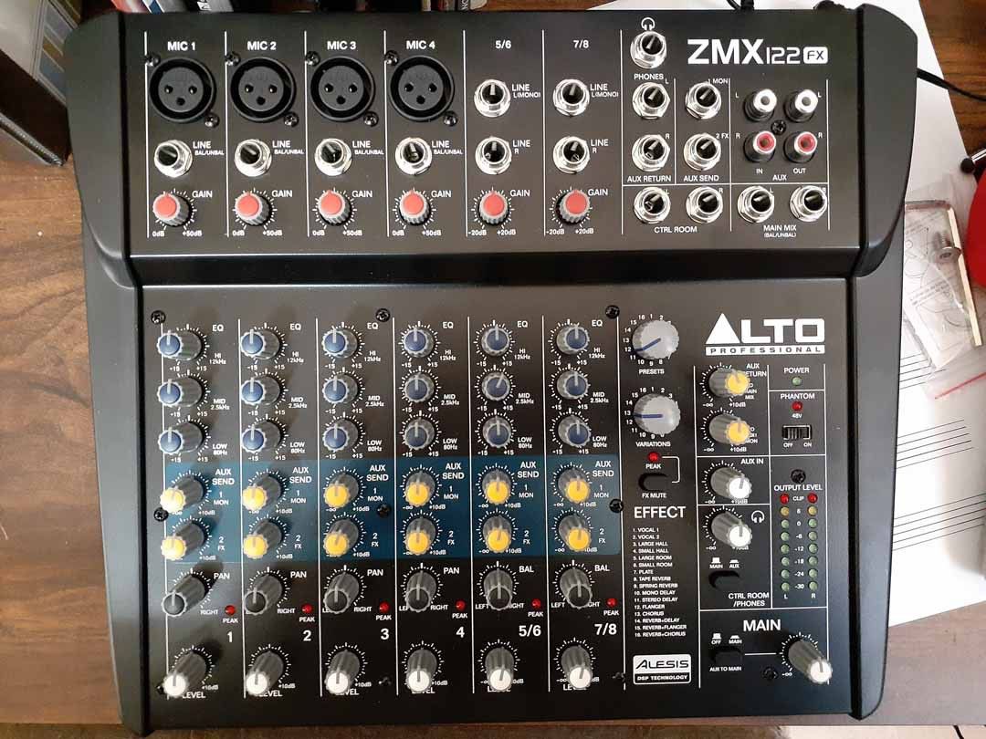 Alto ZMX122fx 8 Channel Mixer W/Built-in Effects for Sale in Port St ...