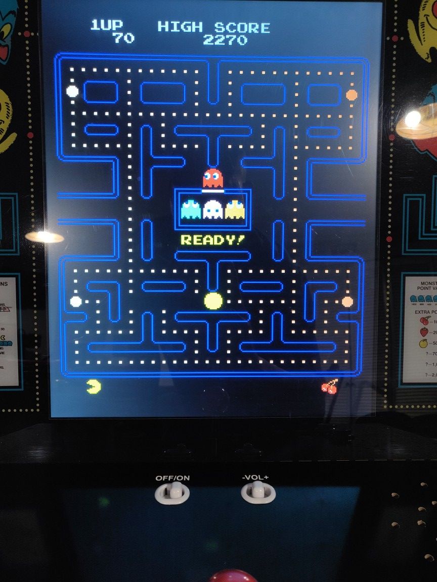 Arcade1up Pac-Man Arcade Machine with Riser ( Pac-Man and Pac-Man plus ...