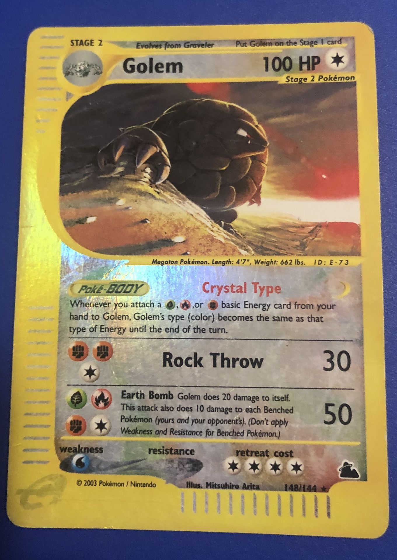 Golem Pokemon Card