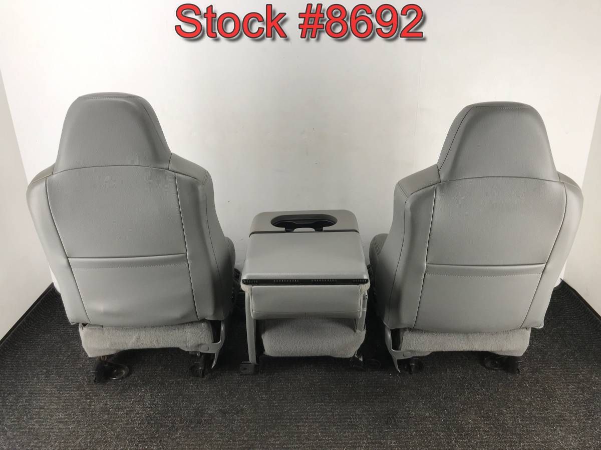 2007 Ford F250 F350 Super Duty Truck Leather 40/20/40 Bench Bucket ...