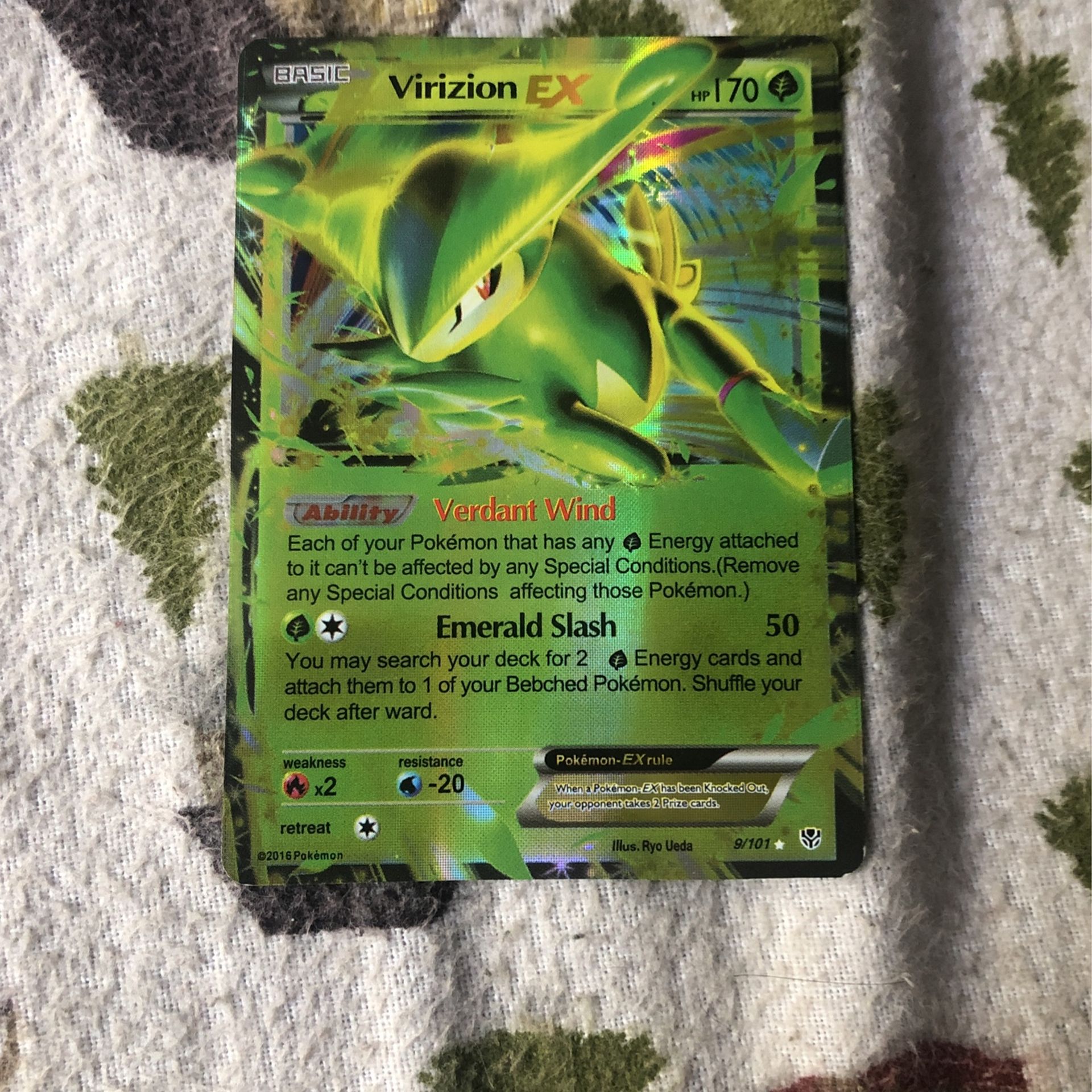 Pokemon Virizion Card