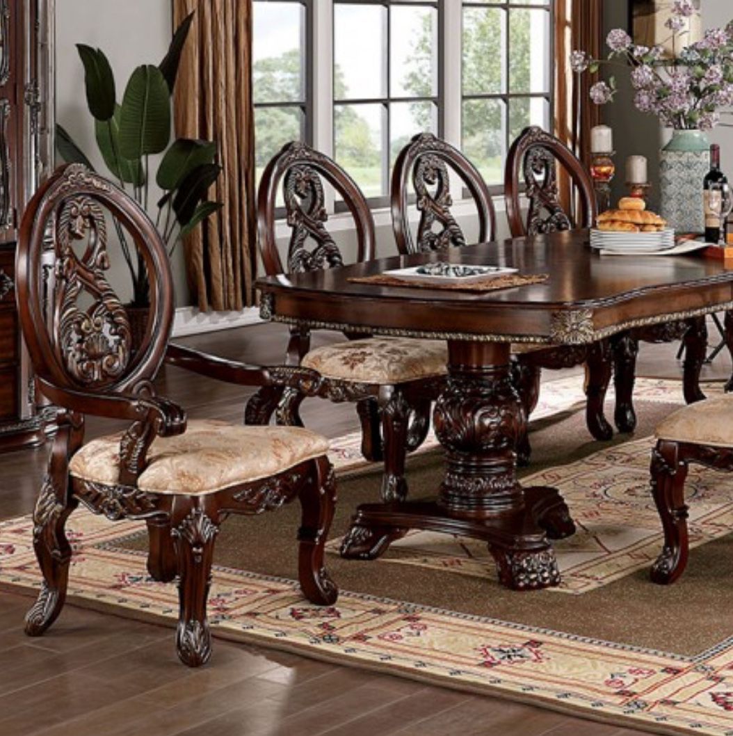 9pc Formal Dining Table Set With 8 Chairs for Sale in Ontario, CA - OfferUp
