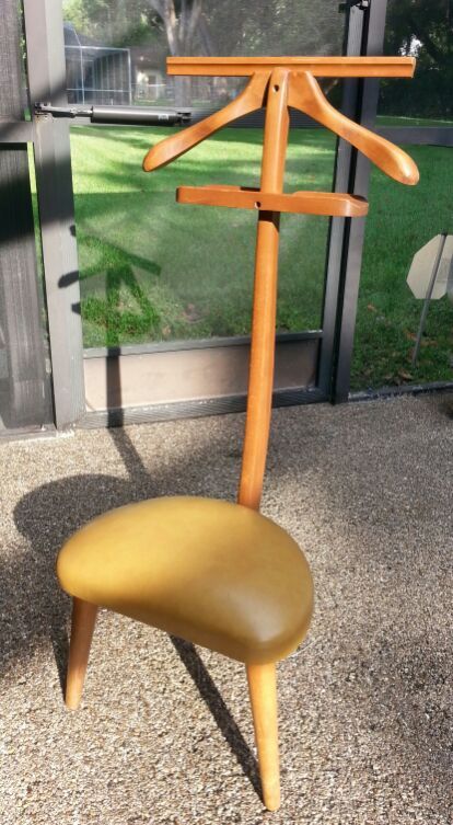 Vintage 1960s Wooden Men's Valet Chair, Bogdon & Gross Furniture Co ...