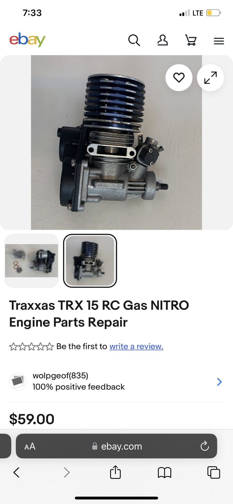 Traxxas Trx 15 Rc Gas Nitro Engine for Sale in La Habra Heights, CA ...