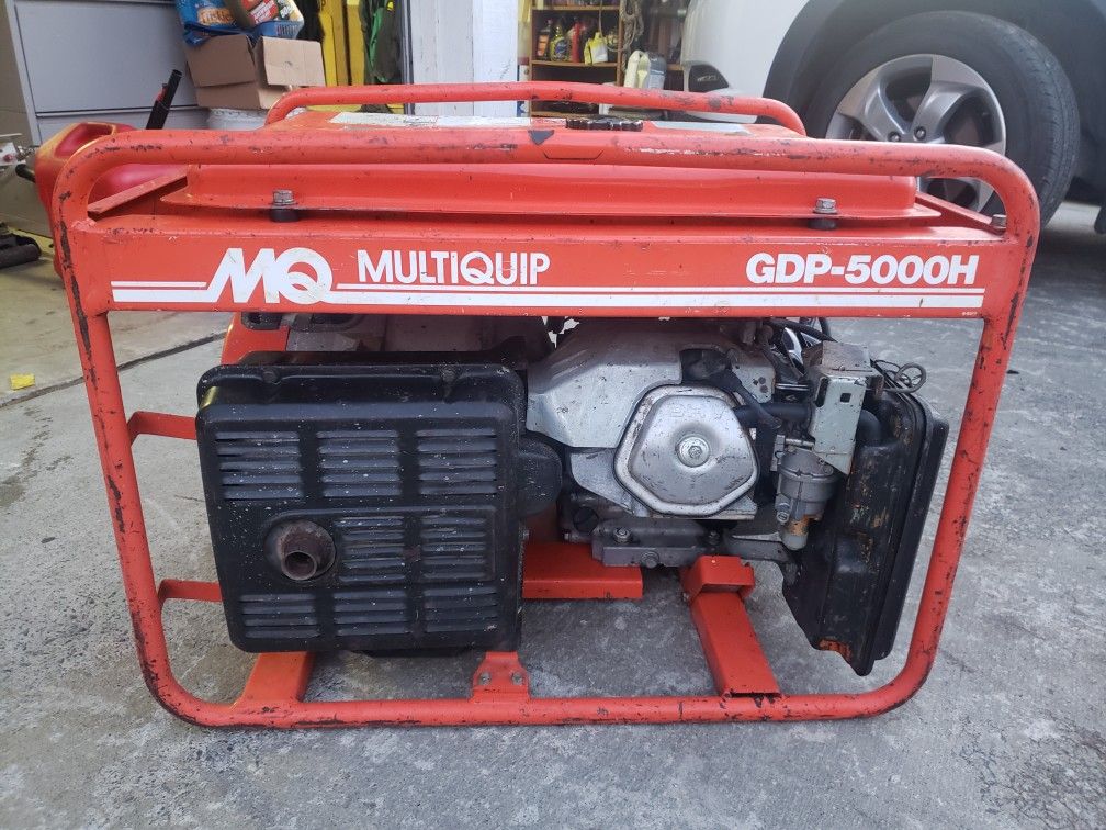 Multiquip MQ high cycle generator 1 & 3 phase 5000 watts for Sale in ...