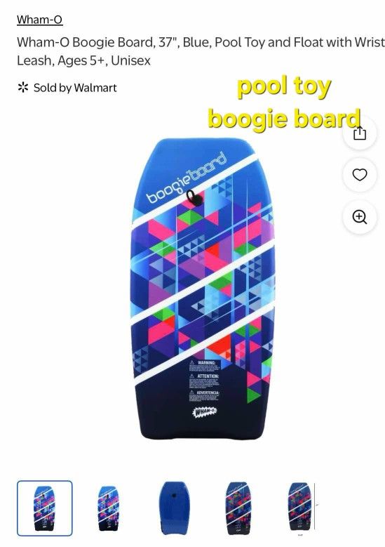 Boogie Board Pool Toy Pool Float $3 each for Sale in Las Vegas, NV ...