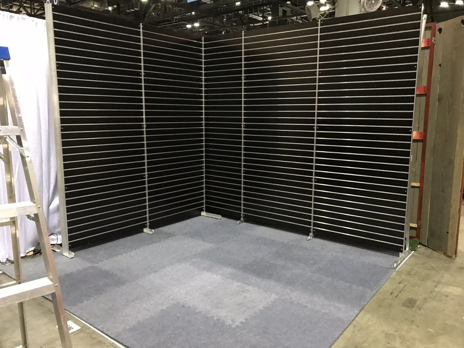 Expo Walls Trade show Booth & Equipment | 6 Black SlatWall Panels for ...