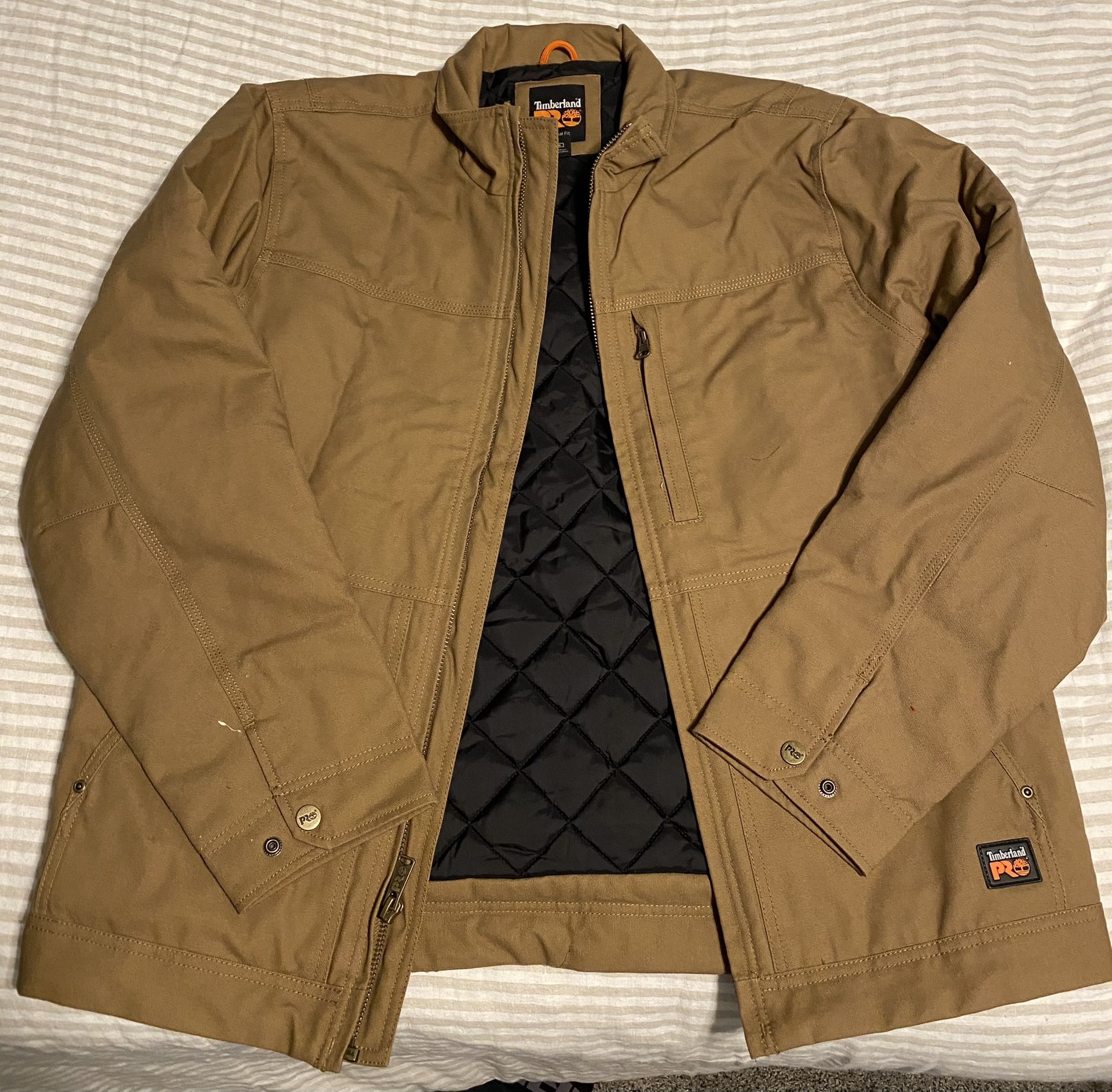 MEN'S TIMBERLAND PRO BALUSTER INSULATED CANVAS WORK JACKET for Sale in ...