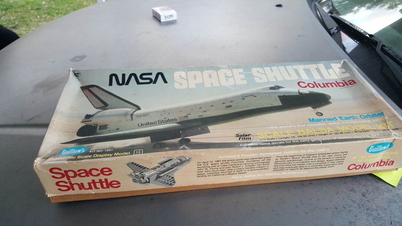 Vintage Space Shuttle Model Kit