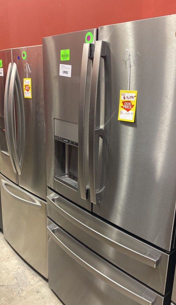 GE PVD28BYNFS Profile 27.9 cu. ft. Smart 4-Door French Door ...