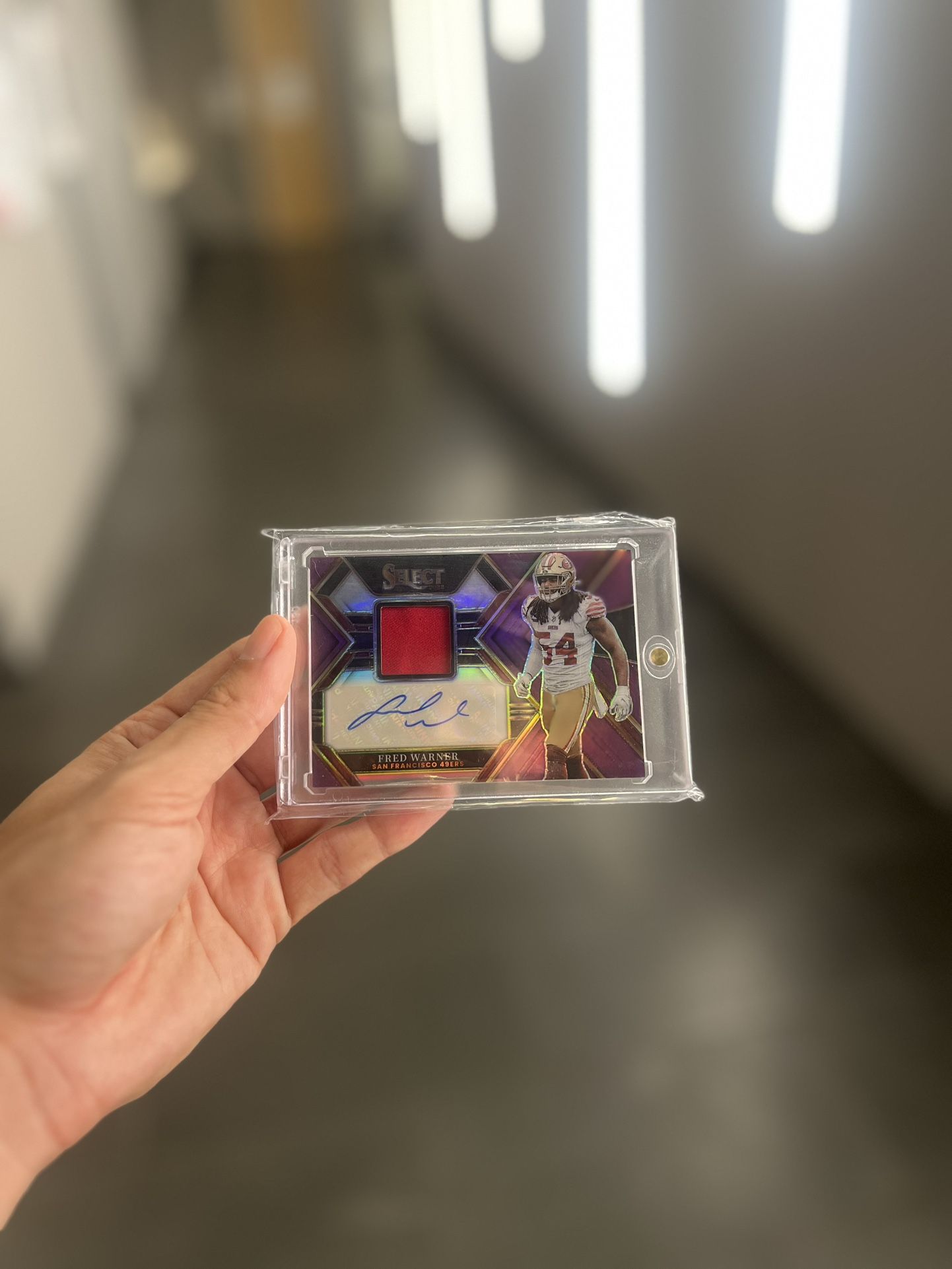 2022 SELECT SIGNATURE MEMORABILIA PRIZM Purple FRED WARNER AUTO /49 # ...