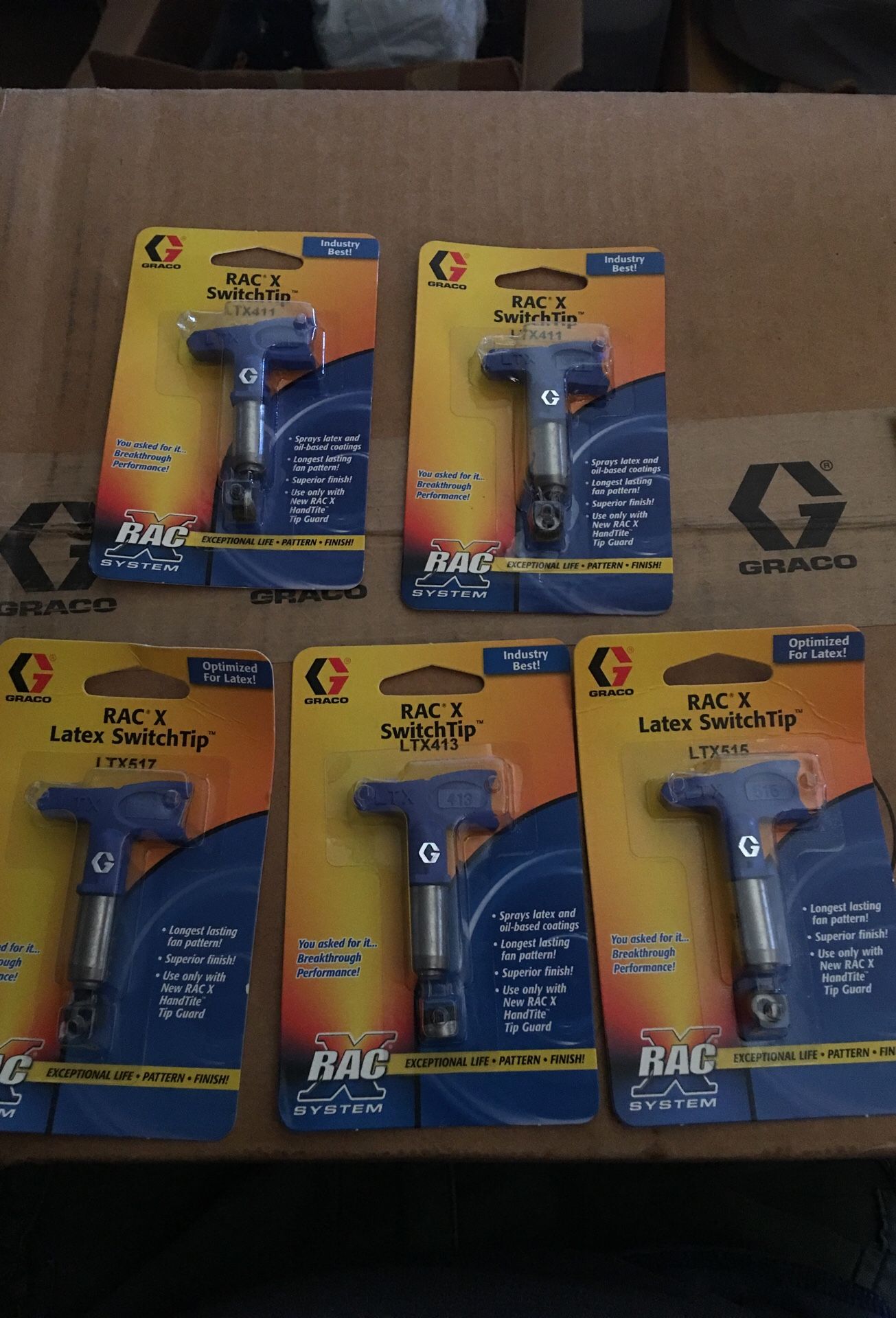 Graco Contractor Airless Spray Gun Tips - Switch Tip , Latex SwitchTip ...