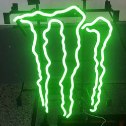 Neon Green Monster Logo