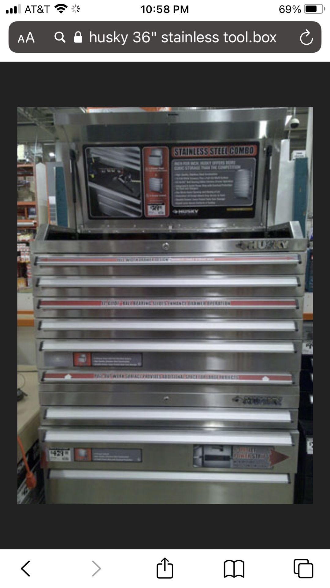 Husky Stainless Steel Tool Box Combo for Sale in Hollywood, FL - OfferUp