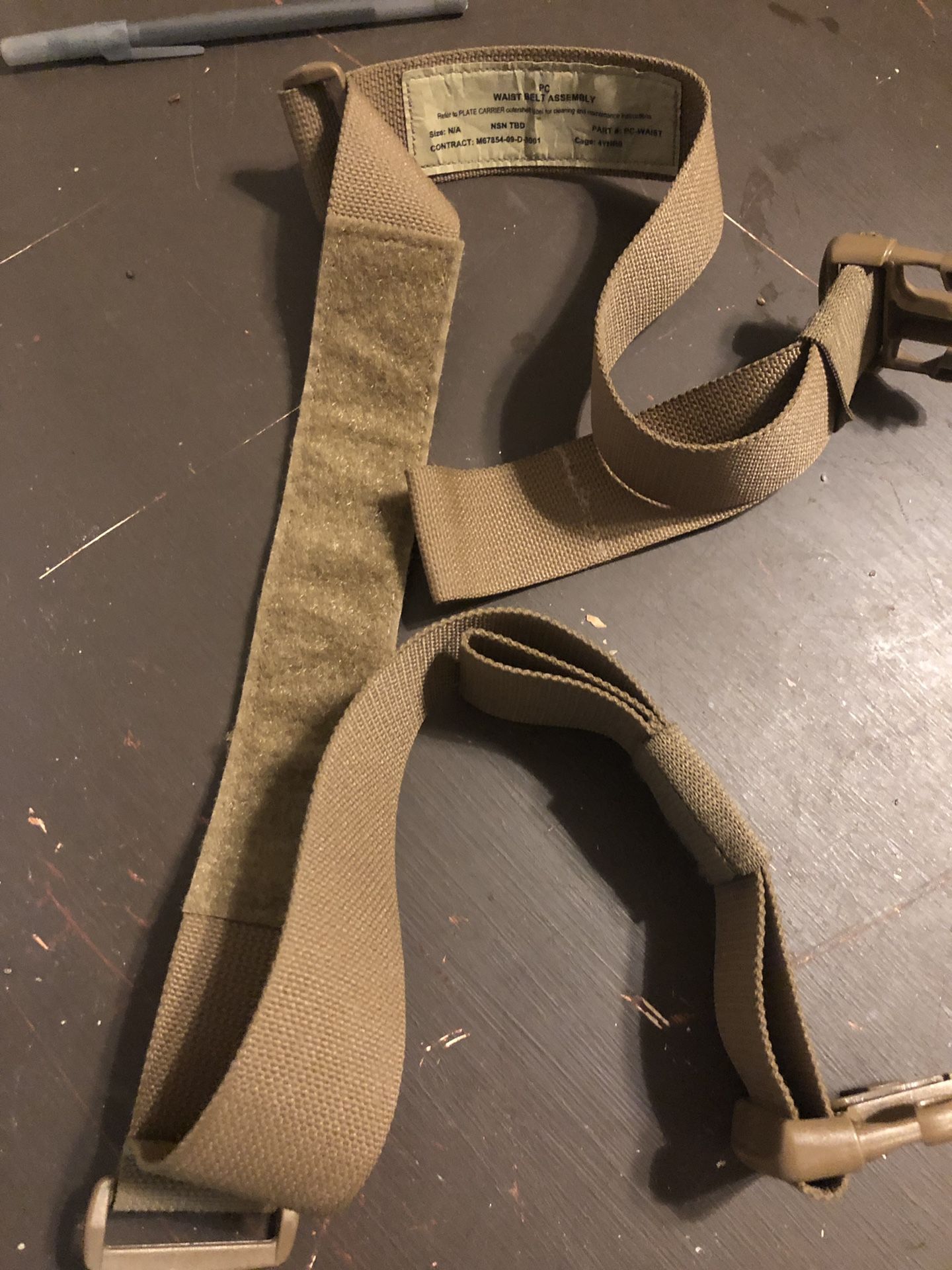 USMC CIF Issued PC Removable Waist Belt Assembly for Sale in TWENTYNIN ...