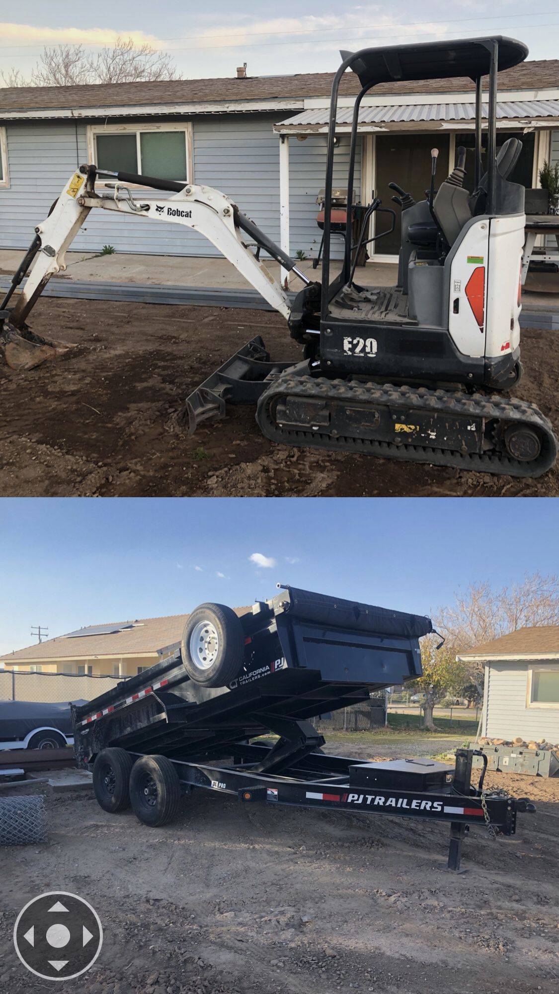 FOR SALE 2018 MINI BOBCAT EXCAVATOR E-20 & 2023 PJ 14K LOW PROFILE PRO ...