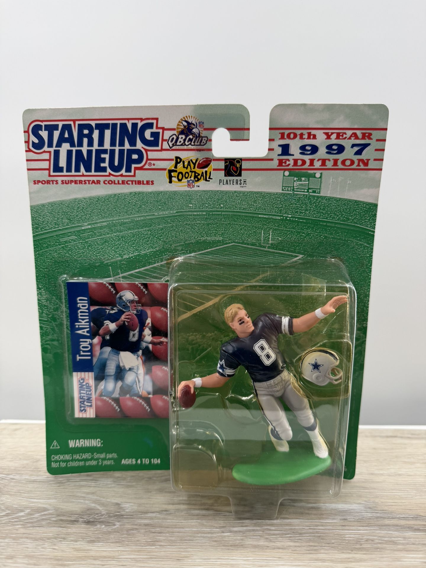 Kenner NFL Starting Lineup Troy Aikman 1997 Edition - 10th Year for ...