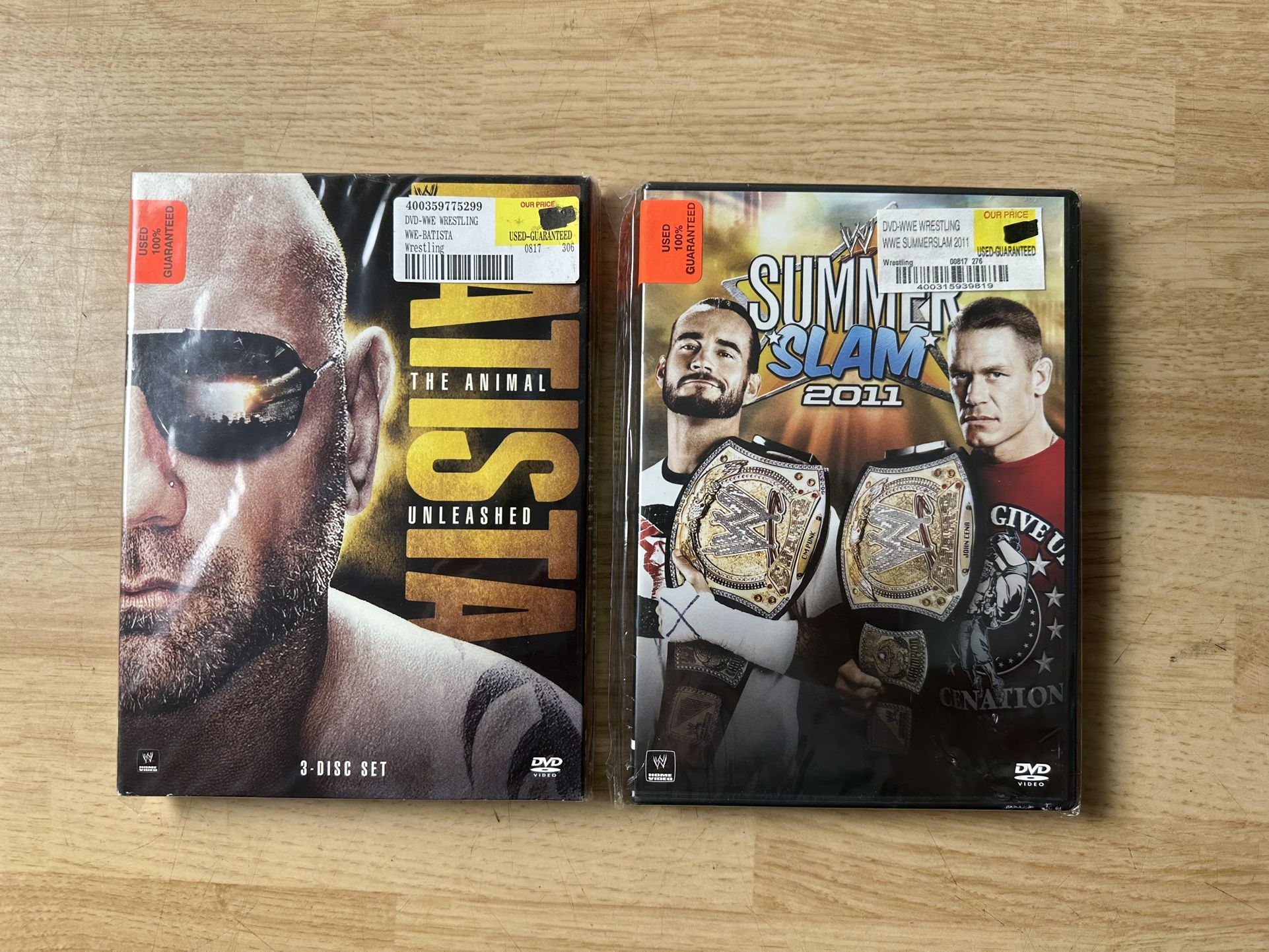 WWE SUMMER SLAM 2011 & BATISTA THE ANIMAL UNLEASHE - 2014 - 3 DVD ...