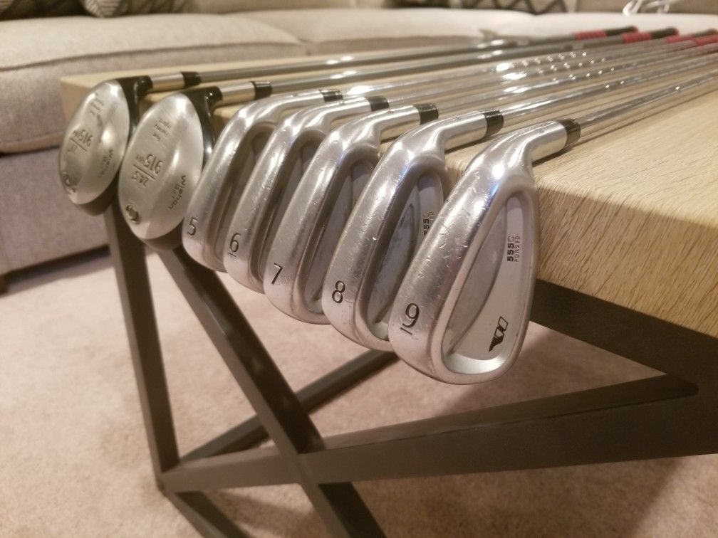 Custom Wishon 555c Forged Golf Clubs / 2 Hybrids / Irons 5 - 9 ...