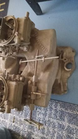 Small Block Chevrolet Offenhouser Cross Ram Intake Chevelle Camaro El ...