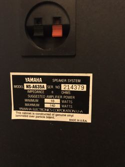 Bad ass vintage Yamaha speaker system with active sub for Sale in ...