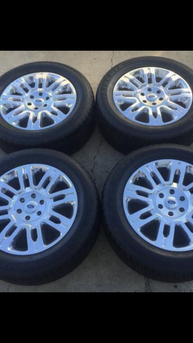 20 inch Ford Factory Rims and Tires 6 Lug Wheels F150 Expedition Stock ...