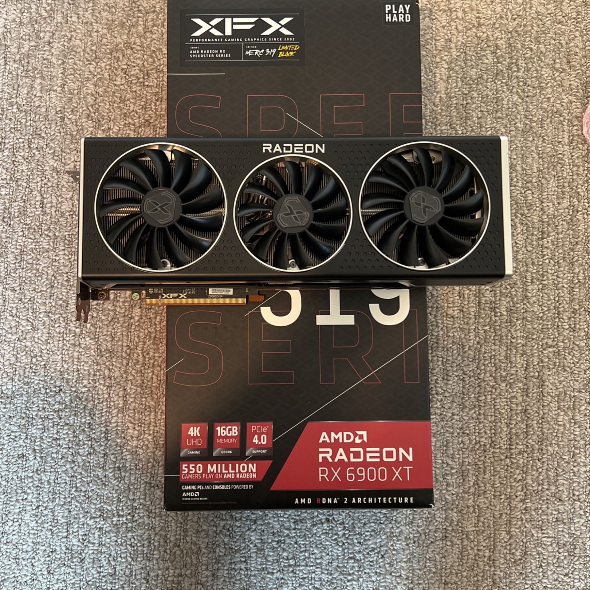 AMD XFX RX 6900 XT(XH Chip) Merc 319 LIMITED BLACK for Sale in Lacey ...