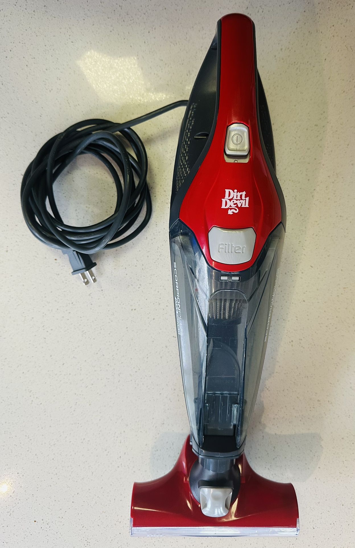 Dirt Devil Scorpion Plus Corded Handheld Vacuum Cleaner/Dust Buster-Red ...