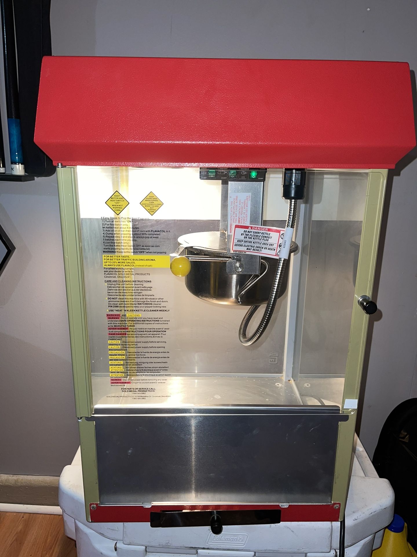 First Popcorn Machine