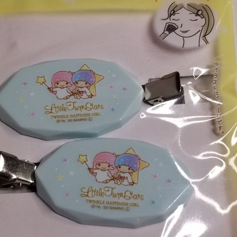 Sanrio Little Twin Stars Kiki Lala Hair Bangs BLUE Clips 2 Pcs Hello ...