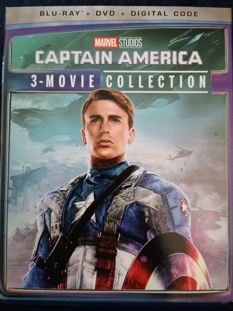 Marvel CAPTAIN AMERICA 3-Movie Collection (Blu-Ray + DVD + Digital ...