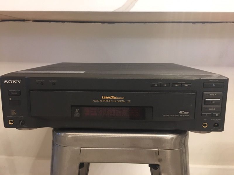 Sony Laser Disc System Auto Reverse/ Tri Digital LSI . It's a CD CVD LD ...