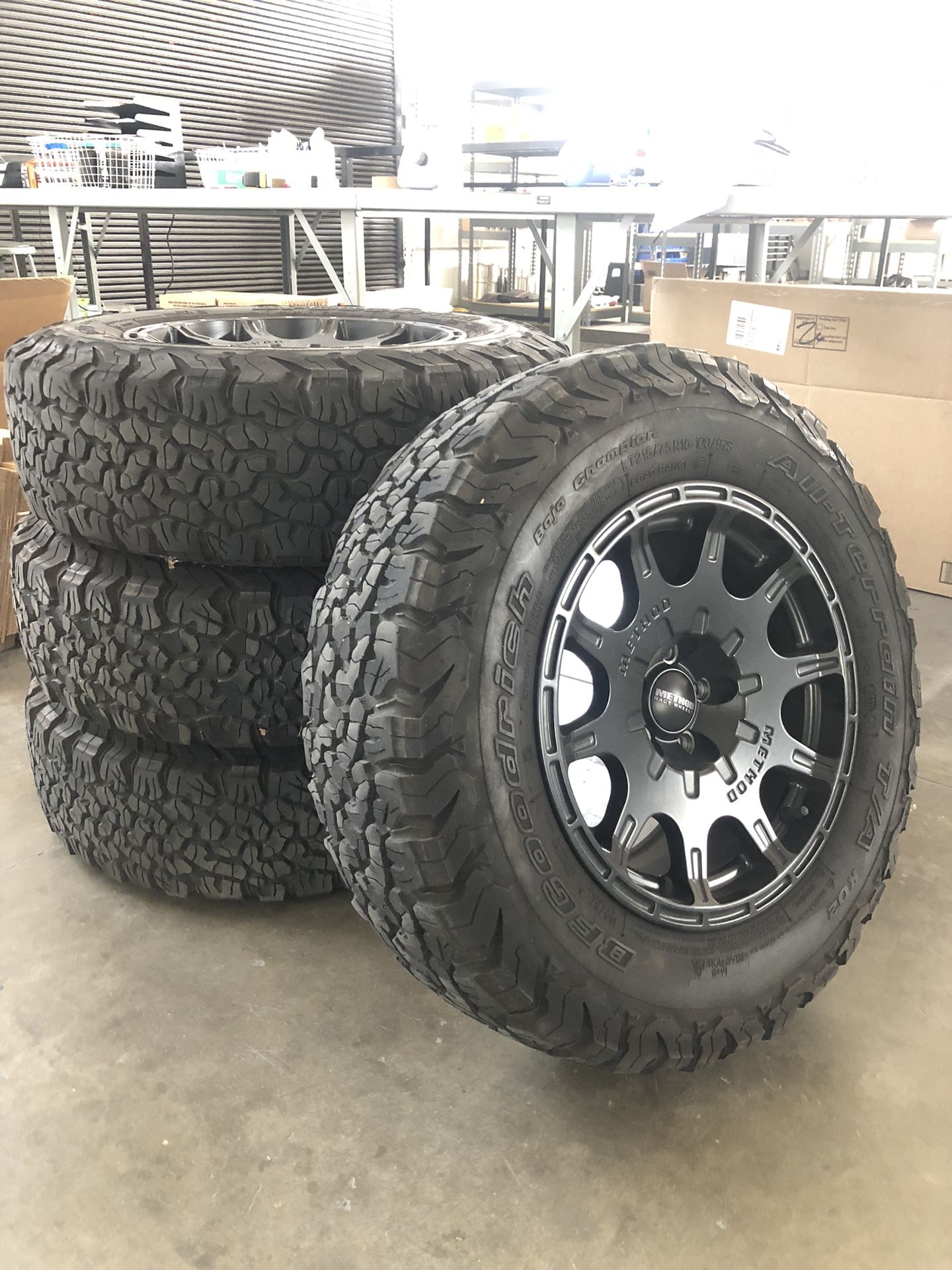 4 Tires and Rims. BFGoodrich- Method Race Wheels for Sale in San ...