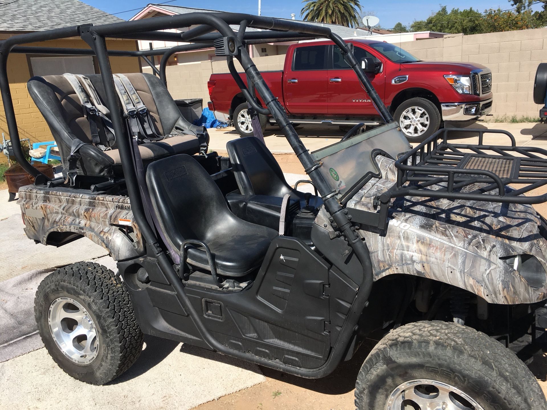 2007 Yamaha Rhino 660 Side by Side 4X4 UTV 4 Seat ATV for Sale in ...